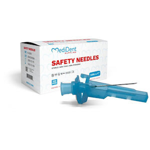 23 Gauge x 1 Inch, Hypodermic Safety Needle | Preferred Medical