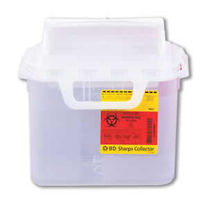 5.4 Quart, Sharps Collector, Counter-Balanced Door - Pearl, 20 Count ...