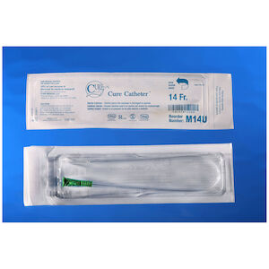 Uncoated Catheter, Male, Straight Tip, 16" Tube, 14Fr, 30/bx ...
