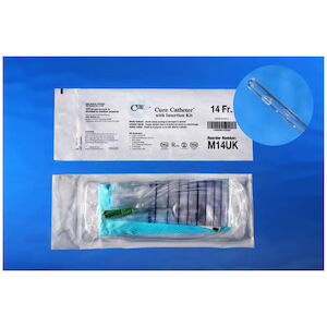 Pocket Catheter Kit, Male, Straight Tip, 16" Tube, 14Fr, 30/bx ...