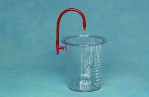 1500cc Medi-Vac Semi-Rigid Polycarbonate Suction Canister with DISS ...