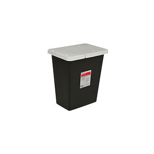 8 Gallon, Hazardous Pharmaceutical Waste RCRA Container - Hinged Lid ...