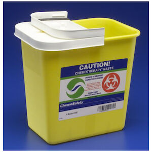 2 Gallon, Trace Chemotherapy Waste Container - Hinged Lid | Preferred ...