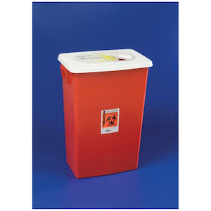 18 Gallon, Sharps Container with Sliding Lid | Preferred Medical