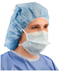 MASK SURGICAL DUCKBILL L1 TIES BLUE 6/50 | Preferred Medical
