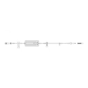 99 Inch Tubing, 15 Drops/mL Drip Rate, 1.2 Micron Filter, IV Pump Set ...