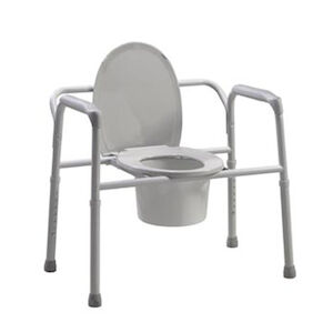 COMMODE BARIATRIC HEAVY DUTY FOLDING 1CS | Preferred Medical