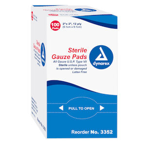2 Inch x 2 Inch, Gauze Pad, Sterile | Preferred Medical