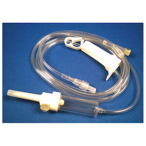 78 Inch Tubing, 15 Drop/mL, Y-Injection Site, Primary IV Administration ...
