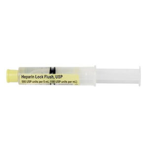 10 mL Syringes Prefilled with Heparin, 5 mL, 100 u / mL, 100/Box ...