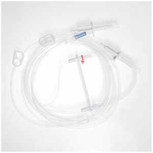 161 Inch Tubing, Dual Lead, Transfer IV Pump Set | Preferred Medical