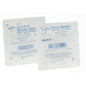 4 Inch x 4 Inch, 12-Ply, Cotton Woven Gauze Sponge - 10's | Preferred ...