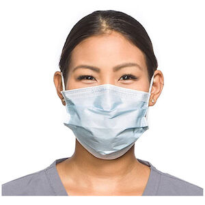 Halyard FLUIDSHIELD Procedure Mask, Level 2, Earloop | Preferred Medical