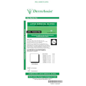 Gloves, Surgical, Powder Free (PF), Size 7½, Latex, Sterile, Textured ...