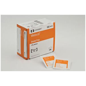 ALCOHOL PREP PADS WEBCOL MEDIUM 20/200 | Preferred Medical