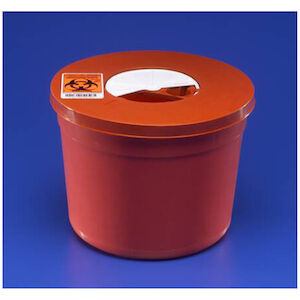 5 Quart, Multi-Purpose Sharps Containers - Rotor Opening Lid ...