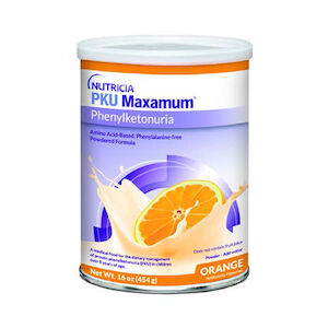 PKU MAXAMUM 16OZ ORANGE POWDER 6CS | Preferred Medical