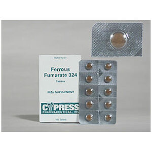 FERROUS FUMARATE 324MG 100CT | Preferred Medical