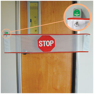 DOOR GUARD ALARM W/STOP BANNER | Preferred Medical