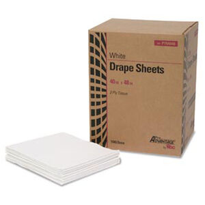 DRAPE SHEET 2-PLY 40 X 48 WHITE 100/CS | Preferred Medical