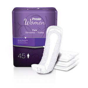 Long Length, Ultimate Absorbency, Women's Bladder Control Pad ...