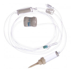 92 Inch, 20 Drop/mL, Y-Site, 0-250mL Dial, 0.22 Filter, Rate Flow Set ...