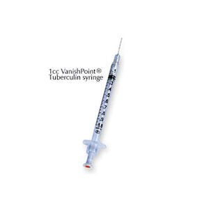 1 mL Tuberculin Safety Syringe, 25 Gauge x 1 Inch | Preferred Medical
