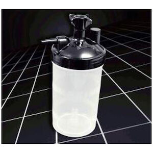 Standard Bubble Humidifier (Black Lid) 350 cc, up to 6 LPM w/ 6 PSI ...