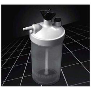 High Flow Bubble Humidifier 350 cc, up to 15 LPM w/ 6PSI Safety Valve ...