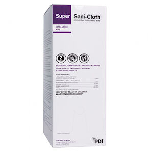 SUPER SANI CLOTH 11X11 150/CS | Preferred Medical