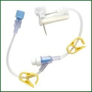 20 Gauge x 3/4 Inch, 8 Inch Tubing, Huber Infusion Set | Preferred Medical