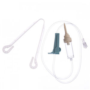 35 Inch Tubing, 10 Drops/mL, Bag Hanger, Secondary Administration Set ...